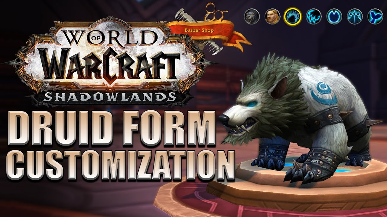 DRUID FORM Customization in the Barber Shop | Shadowlands Alpha - World ...
