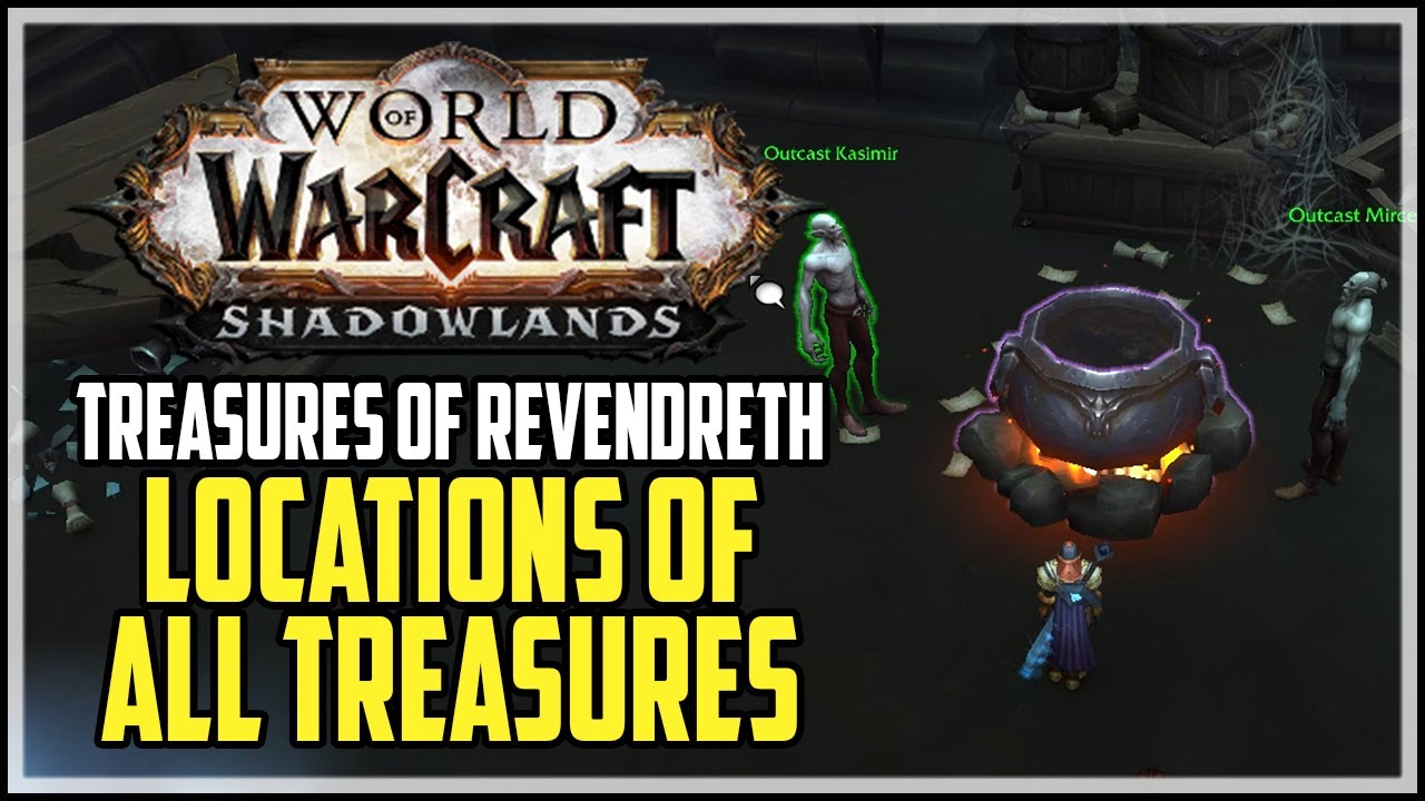 All Treasures of Revendreth WoW Shadowlands - World of Warcraft videos