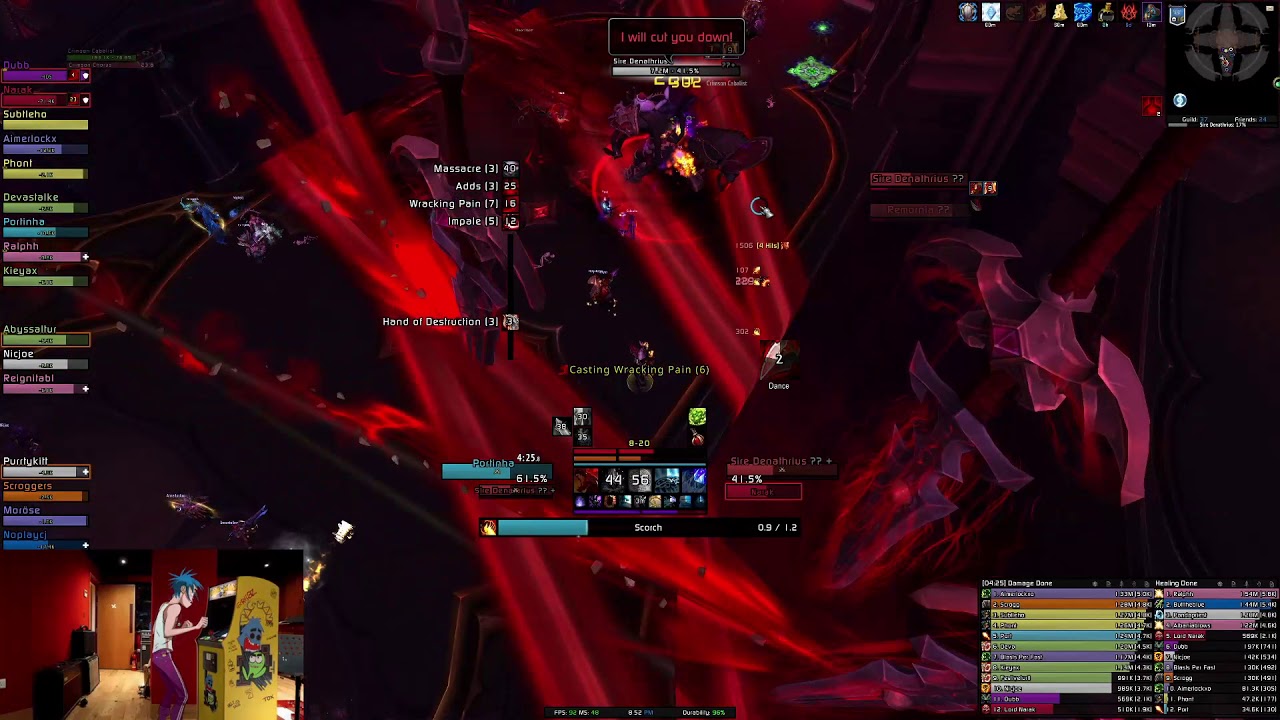 Sire Denathrius | Heroic Castle Nathria | Range (Fire Mage) POV - WoW ...