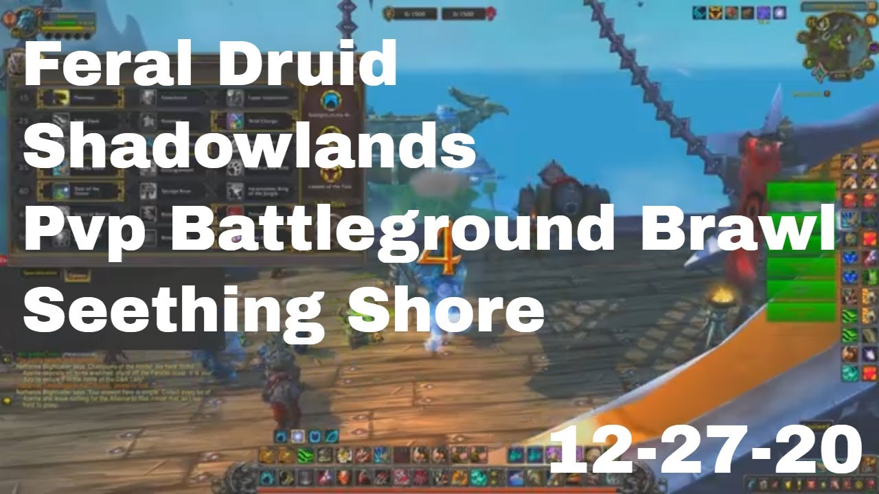 World of Warcraft Shadowlands Feral Druid Pvp Battleground Brawl ...