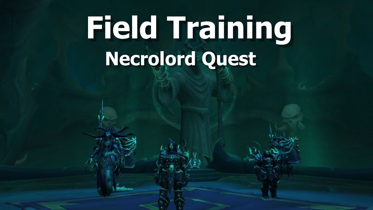 Field Training-Necrolord Quest-WoW Shadowlands - World of Warcraft videos