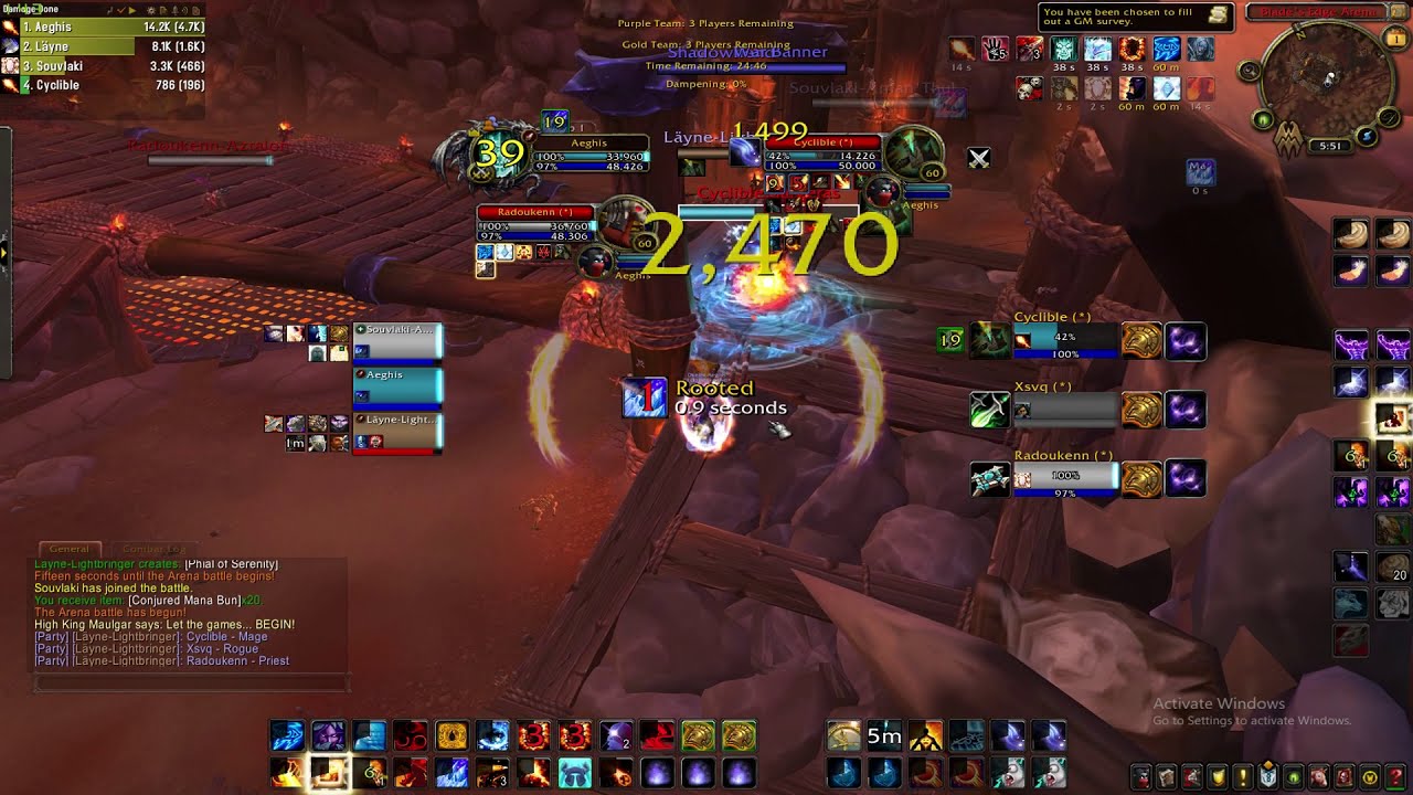 Shadowlands PvP S1 Fire Mage 3v3 - Games to Elite(2400) - World of ...