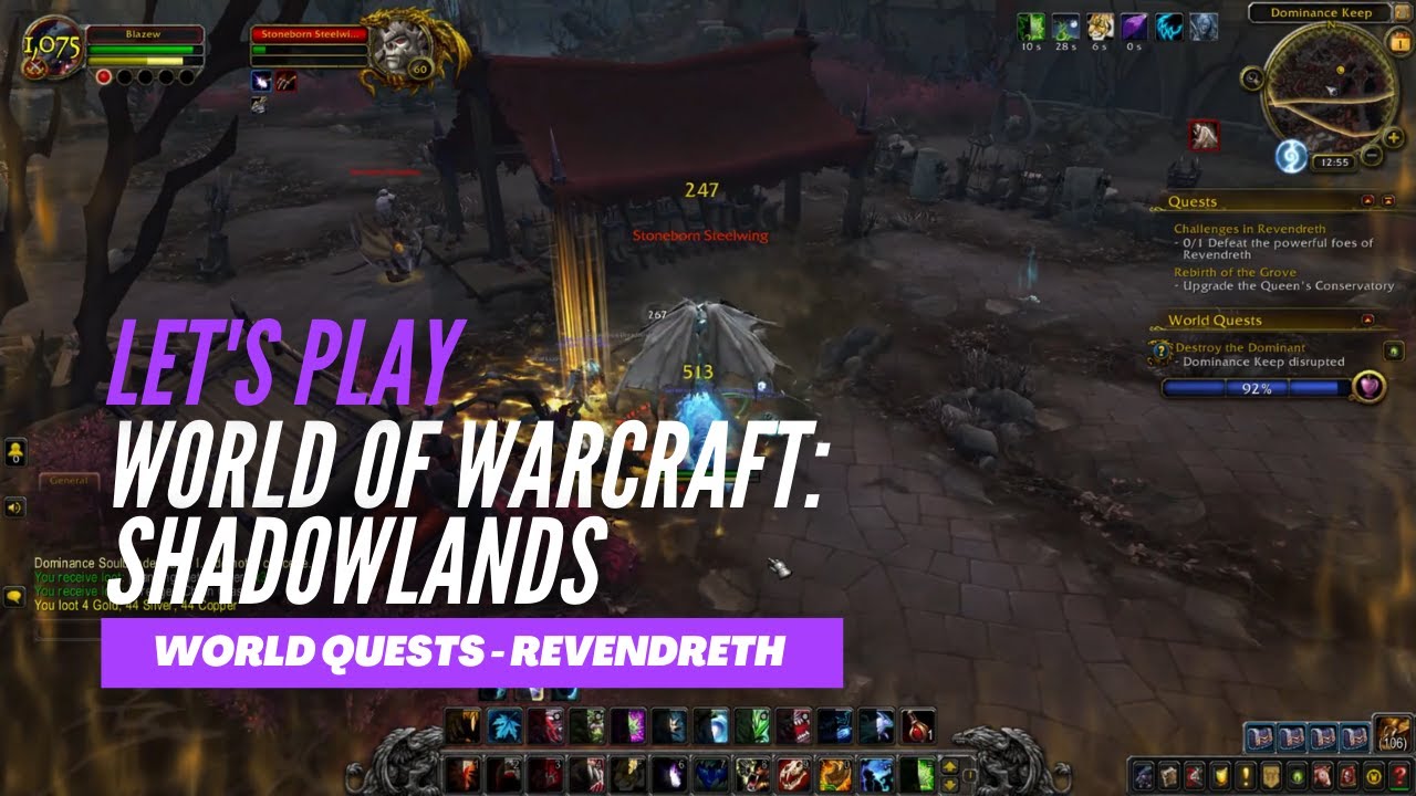 Let's Play World of Warcraft: Shadowlands (World quests in Revendreth ...