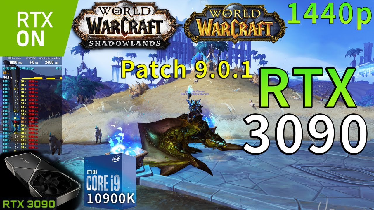 World Of Warcraft: Shadowlands 1440p | RAY TRACING | Ultra Settings ...