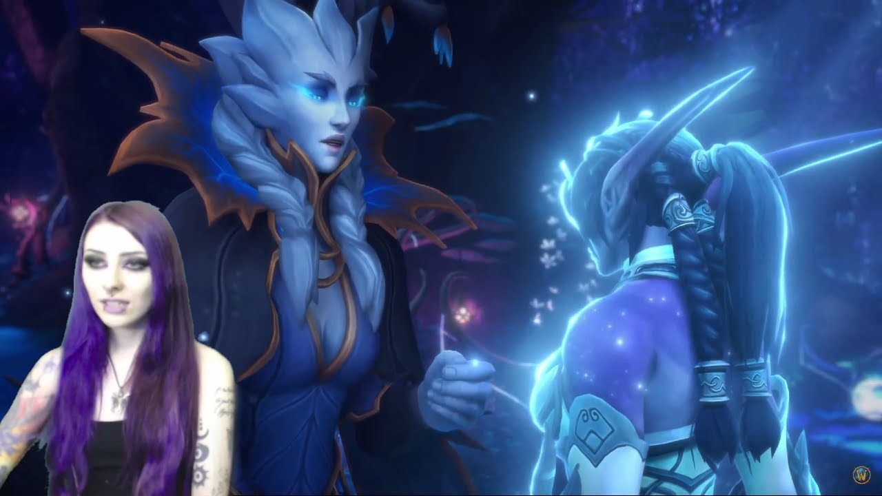 New Tyrande Elune Cinematic Reaction "By Our Hand" WoW Shadowlands ...