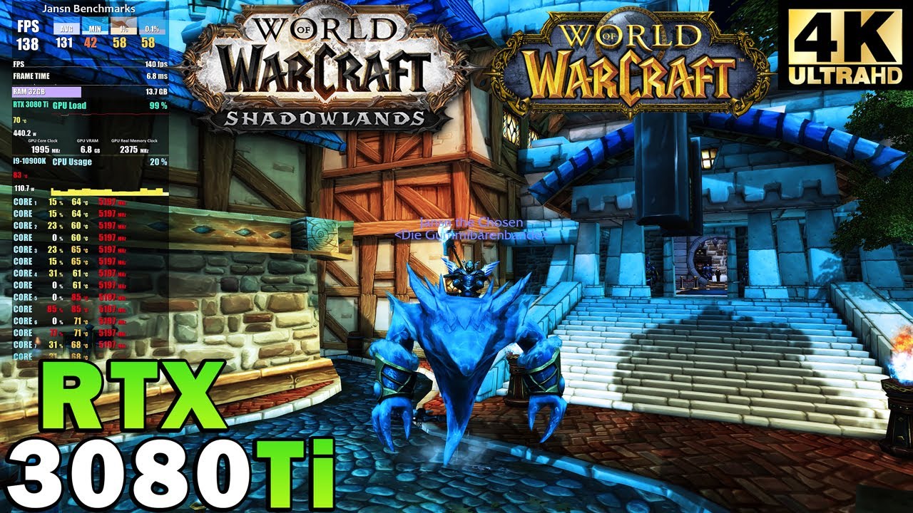 World Of Warcraft: Shadowlands 4K | RAY TRACING | Ultra Settings | RTX ...