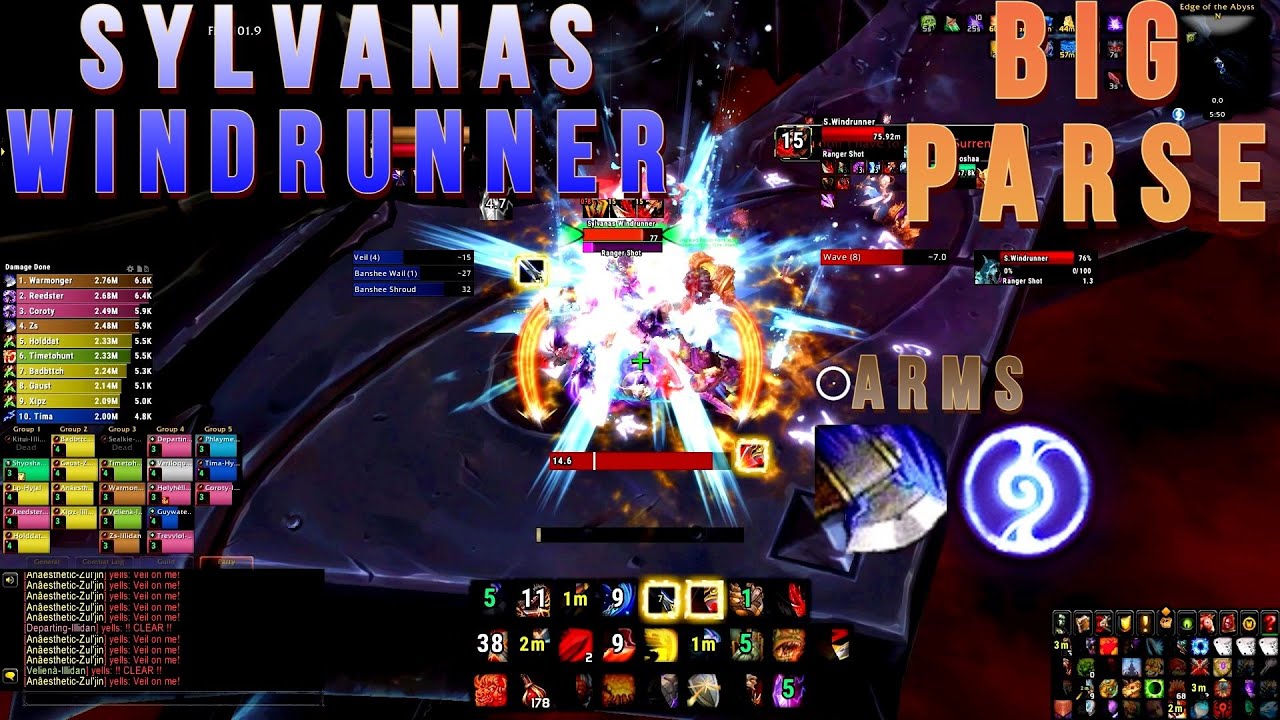 HEROIC Sylvanas. ORANGE PARSE - NF ARMS Warrior PoV - WoW Shadowlands 9 ...