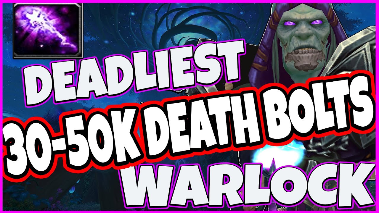 DEADLIEST AFFLICTION WARLOCK IN SHADOWLANDS! 50k DEATH BOLTS ONESHOT ...