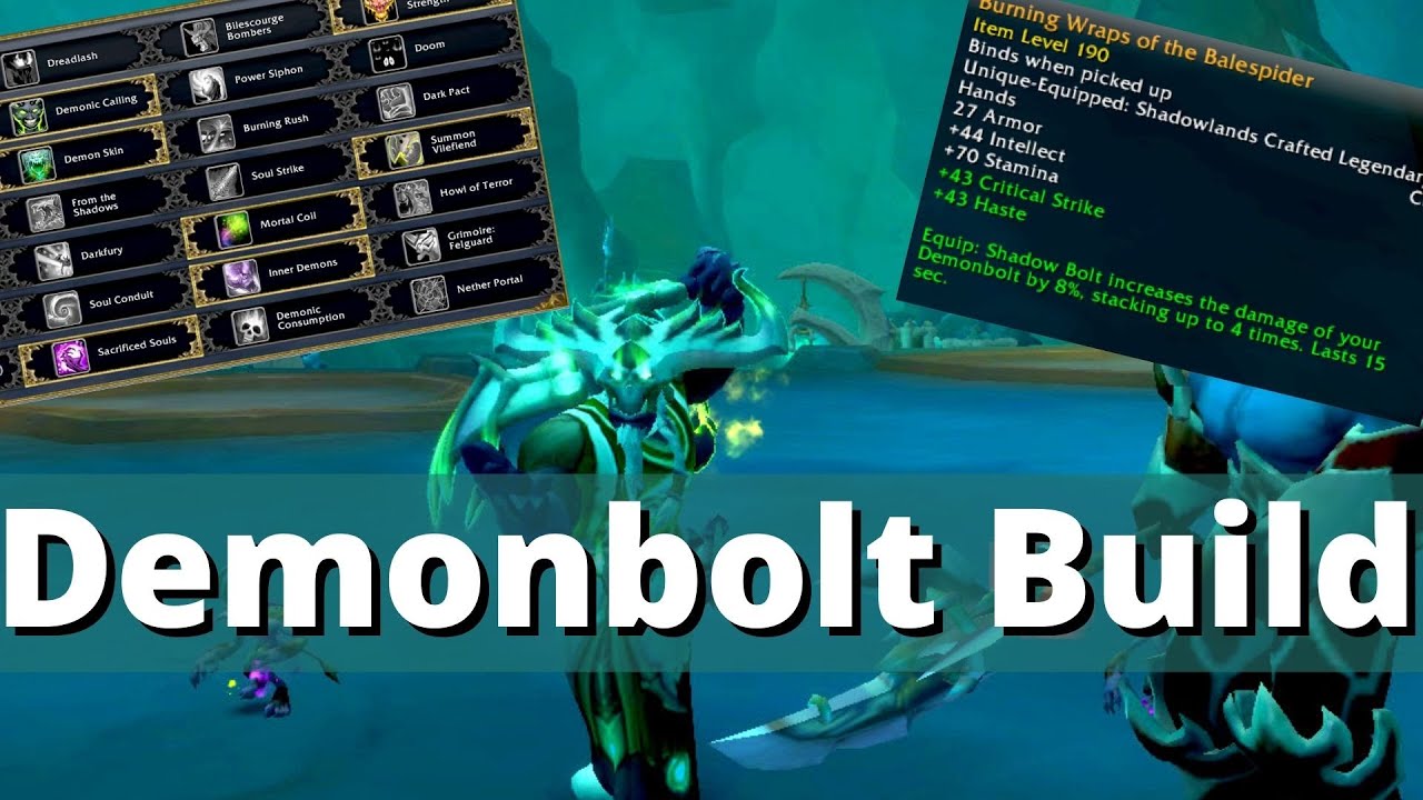 Demonology Warlock - PVE Demonbolt Build | Balespider's | Shadowlands ...