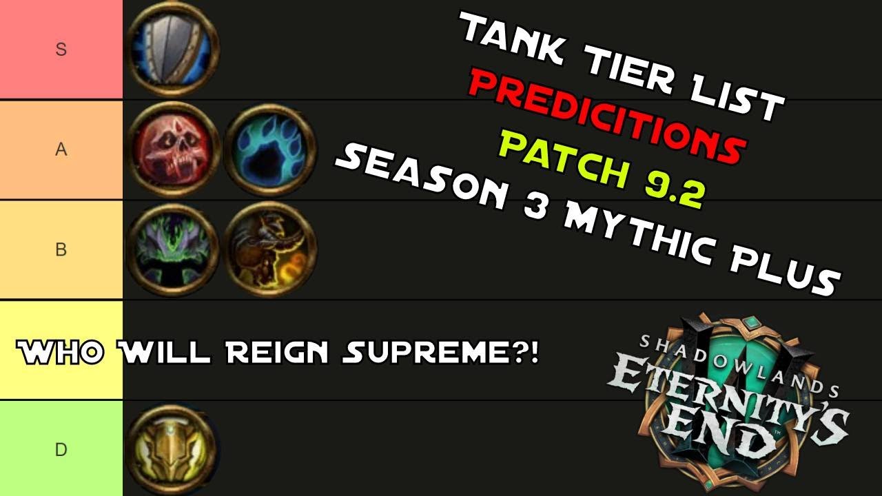 Patch 9.2 Tank Tier List Predictions: Season 3 Mythic+ | World of ...