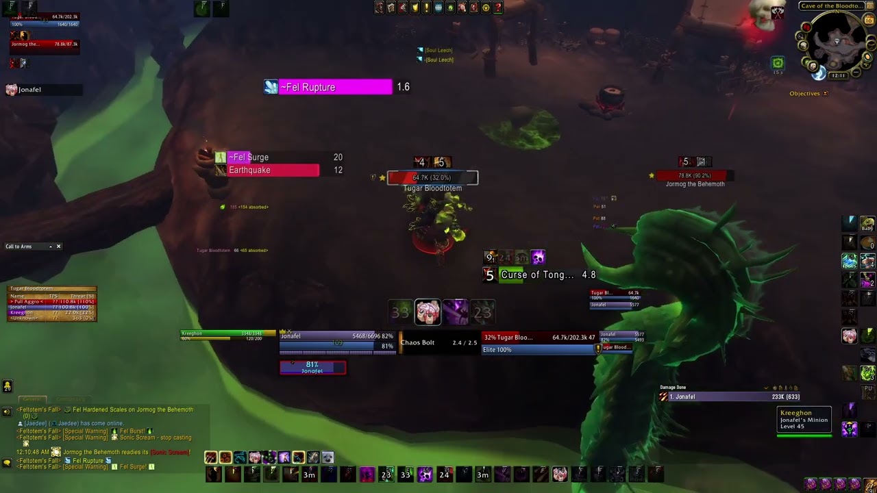 Destruction Warlock Mage Tower | WoW Shadowlands - No Enchants, Gems ...