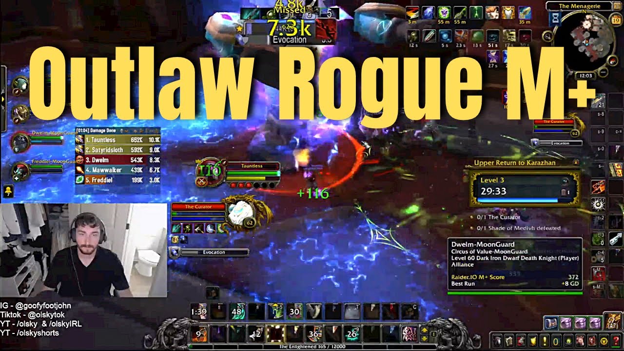 Outlaw Rogue Mythic+ | Upper Karazhan M+ | World of Warcraft ...