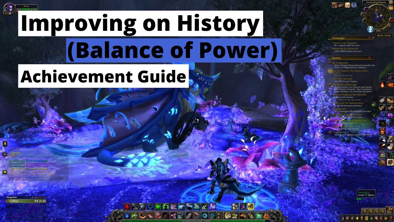 How to Complete Balance of Power (Improving on History) in Shadowlands ...