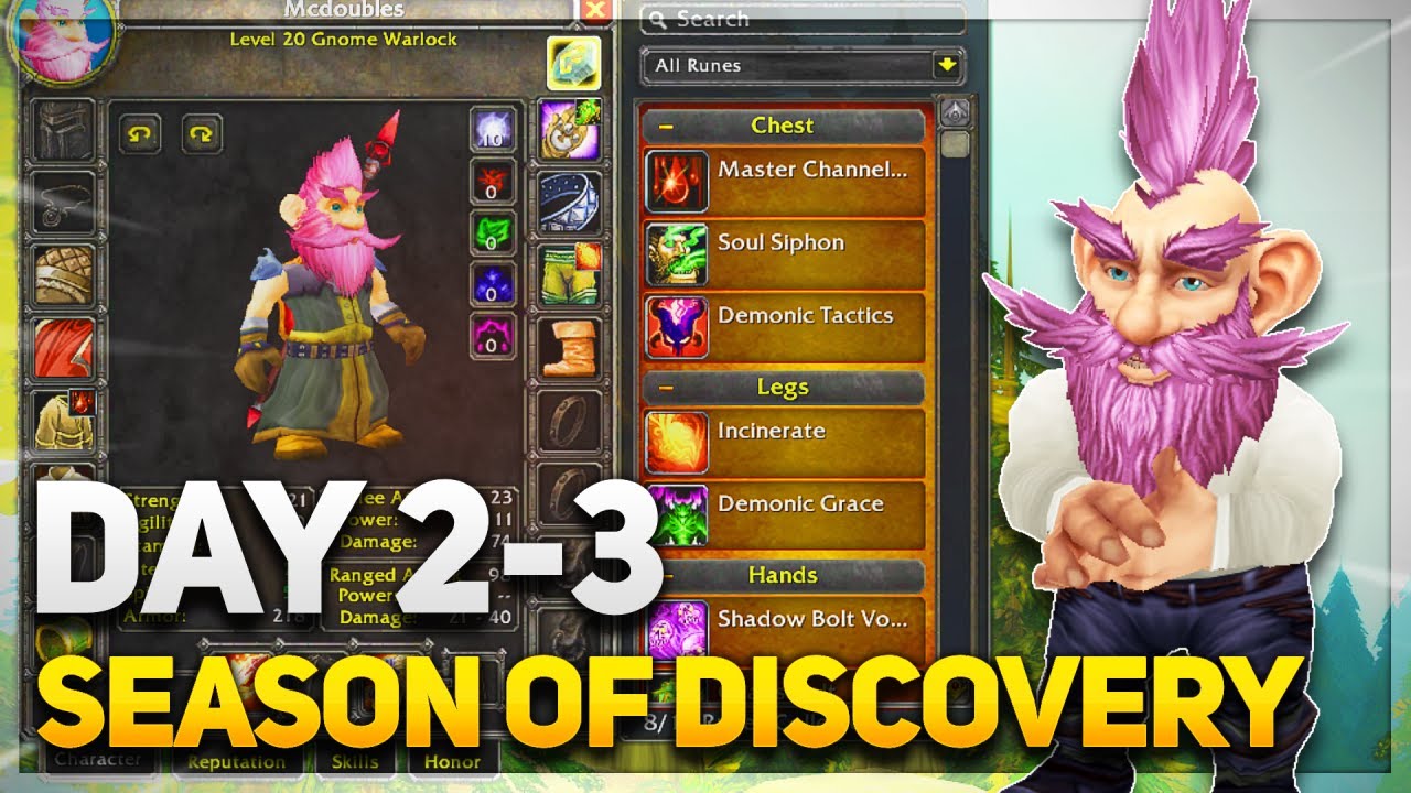 DAY 2-3 of Season of Discovery! The Hunt for METAMORPHOSIS! | World of ...
