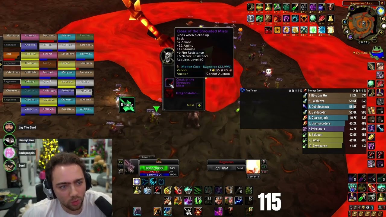 OnlyFangs forgets to skin the boss (Mizkif) | World of Warcraft ...