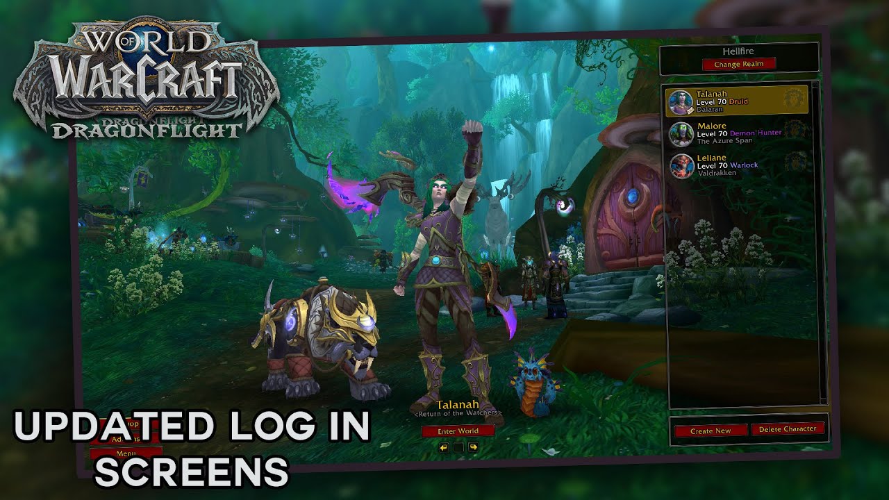 Updated Log-In Screens for World of Warcraft // UI Update Concept ...
