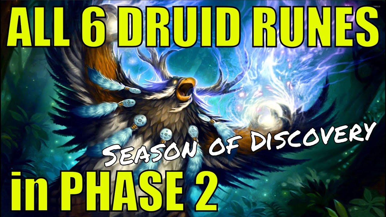 All DRUID RUNES in PHASE 2 Season of Discovery | World of Warcraft ...