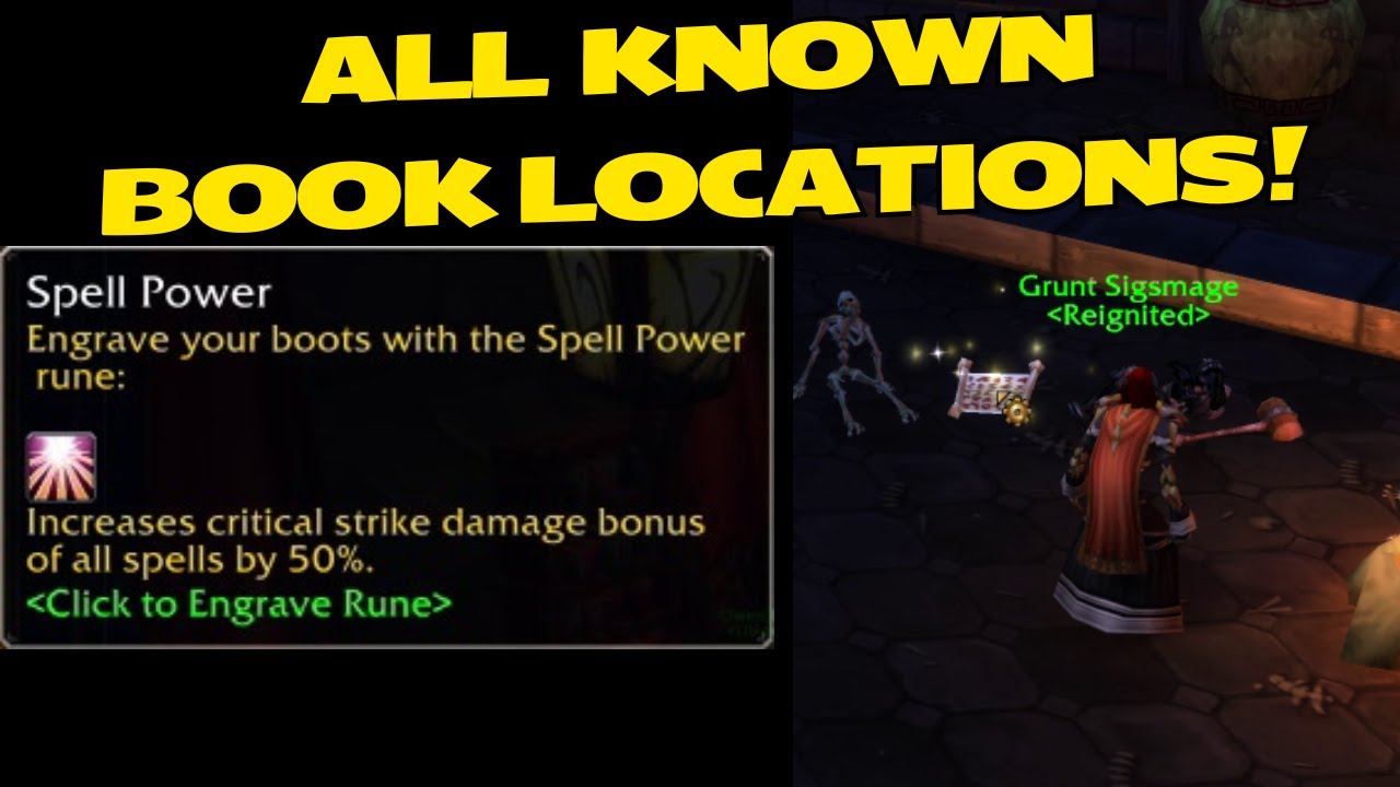 How to Get Spell Power Rune for Mage - World of Warcraft Classic Season ...