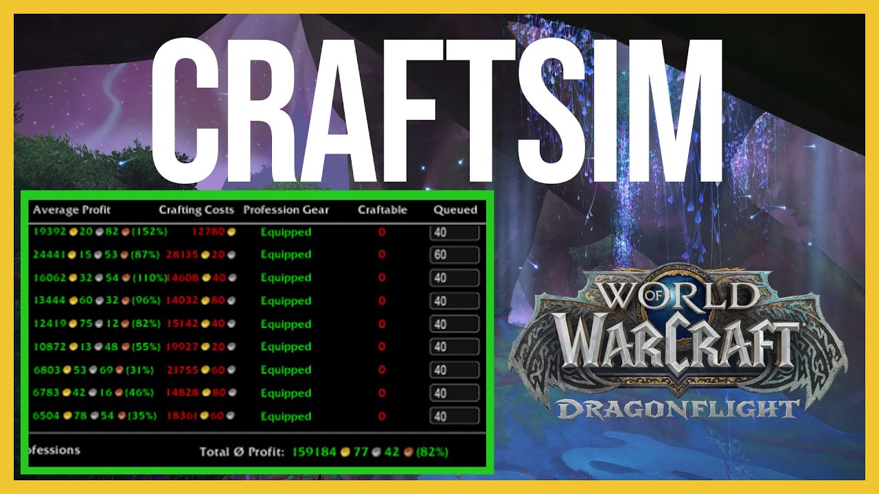 How to use CRAFTSIM to make MILLIONS! | World of Warcraft Gold Making ...
