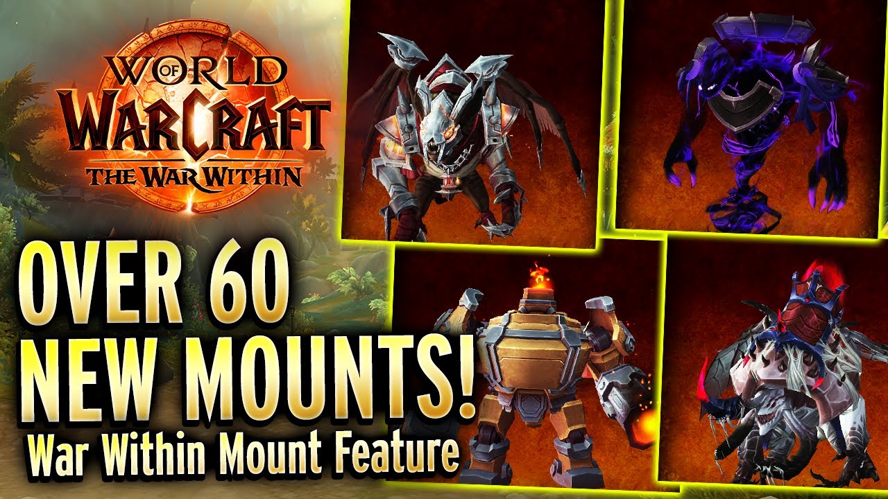 60+ New Mounts Coming to The War Within! World of Warcraft Alpha ...