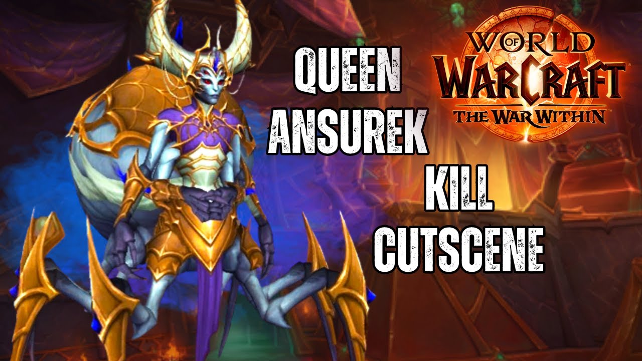 Queen Ansurek Boss Kill Cutscene | Nerub'ar Palace World of Warcraft ...