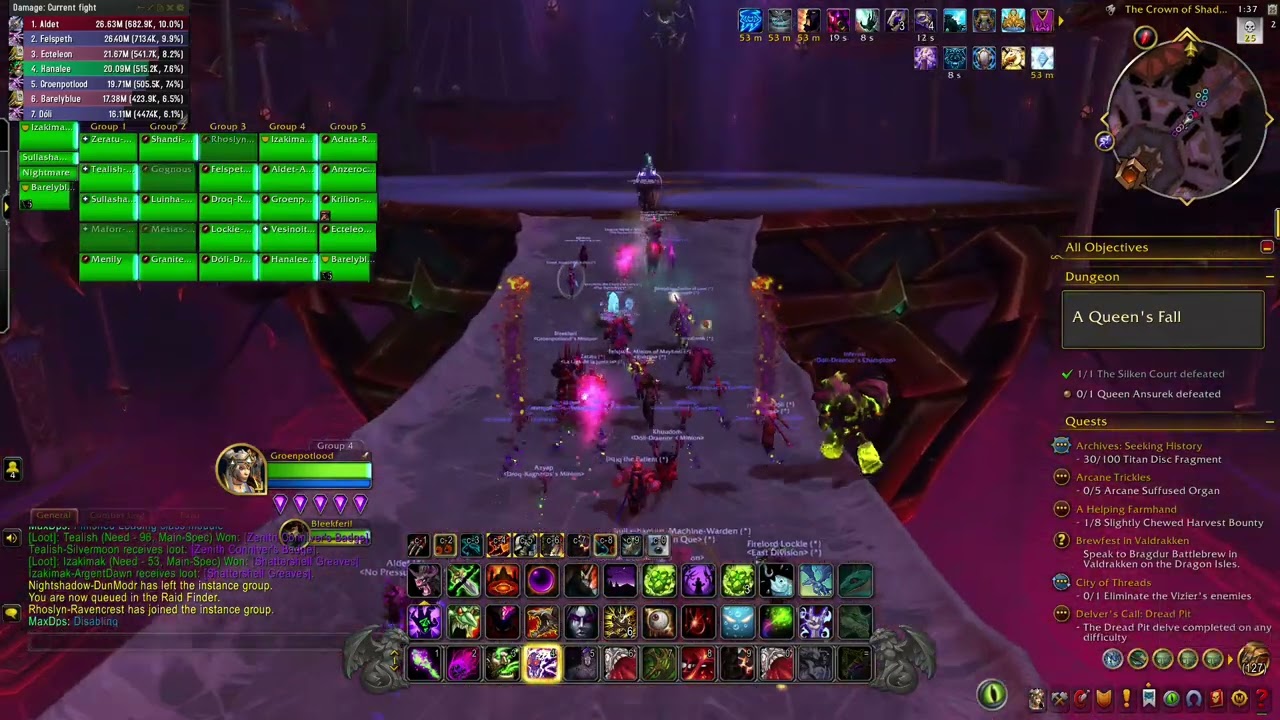 The War Within - A Queen's Fall - Raid (World of Warcraft) - World of ...