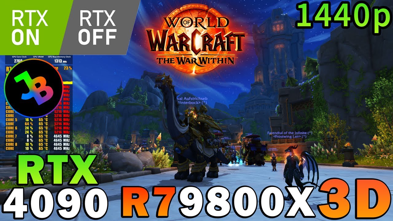 World Of Warcraft The War Within | RTX 4090 | Ryzen 7 9800X3D | Max ...