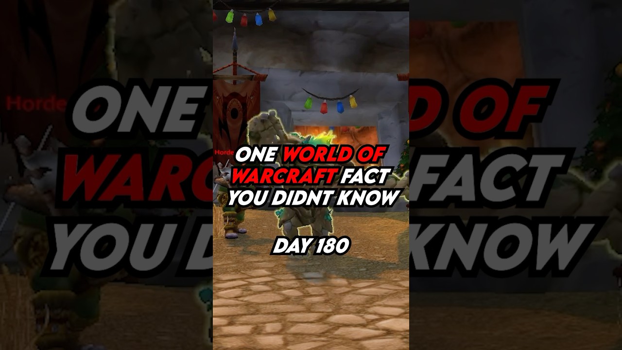 Here’s one world of Warcraft fact you didn’t know!Day 180 #warcraft # ...